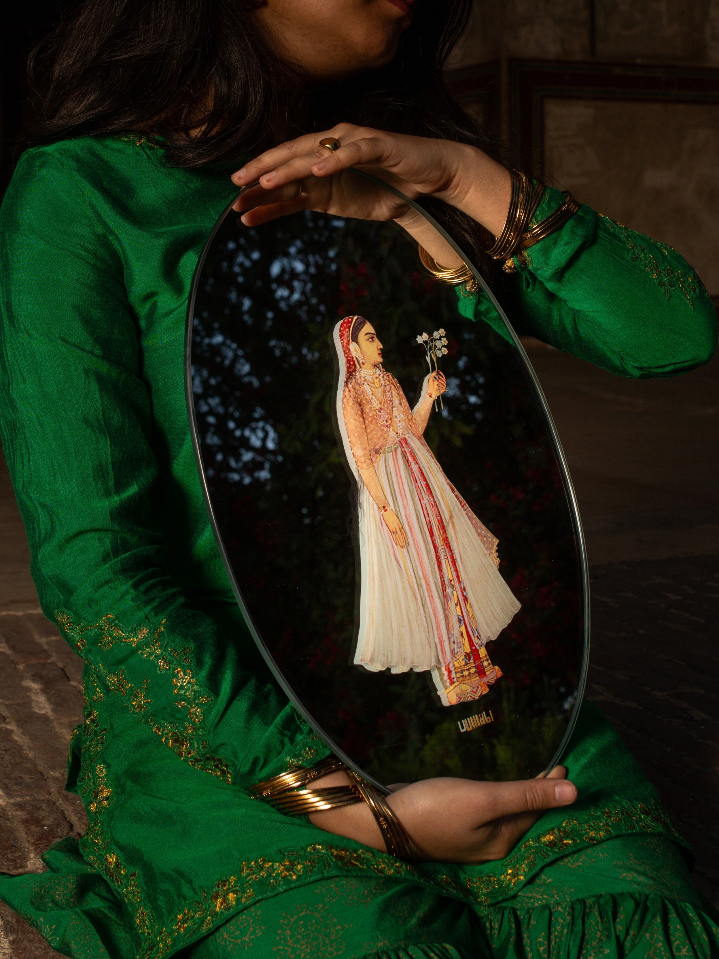 Mughal Miniature Mirrors – Amaltas Studio