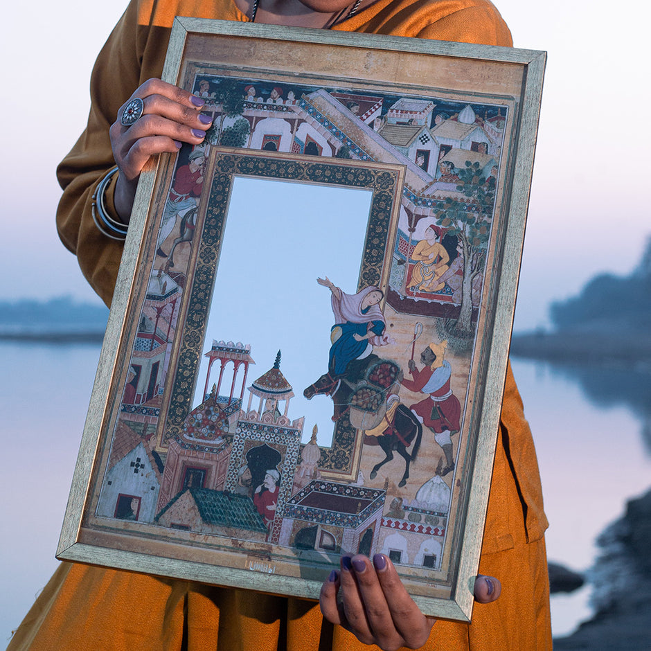 Mughal Miniature Mirrors – Amaltas Studio